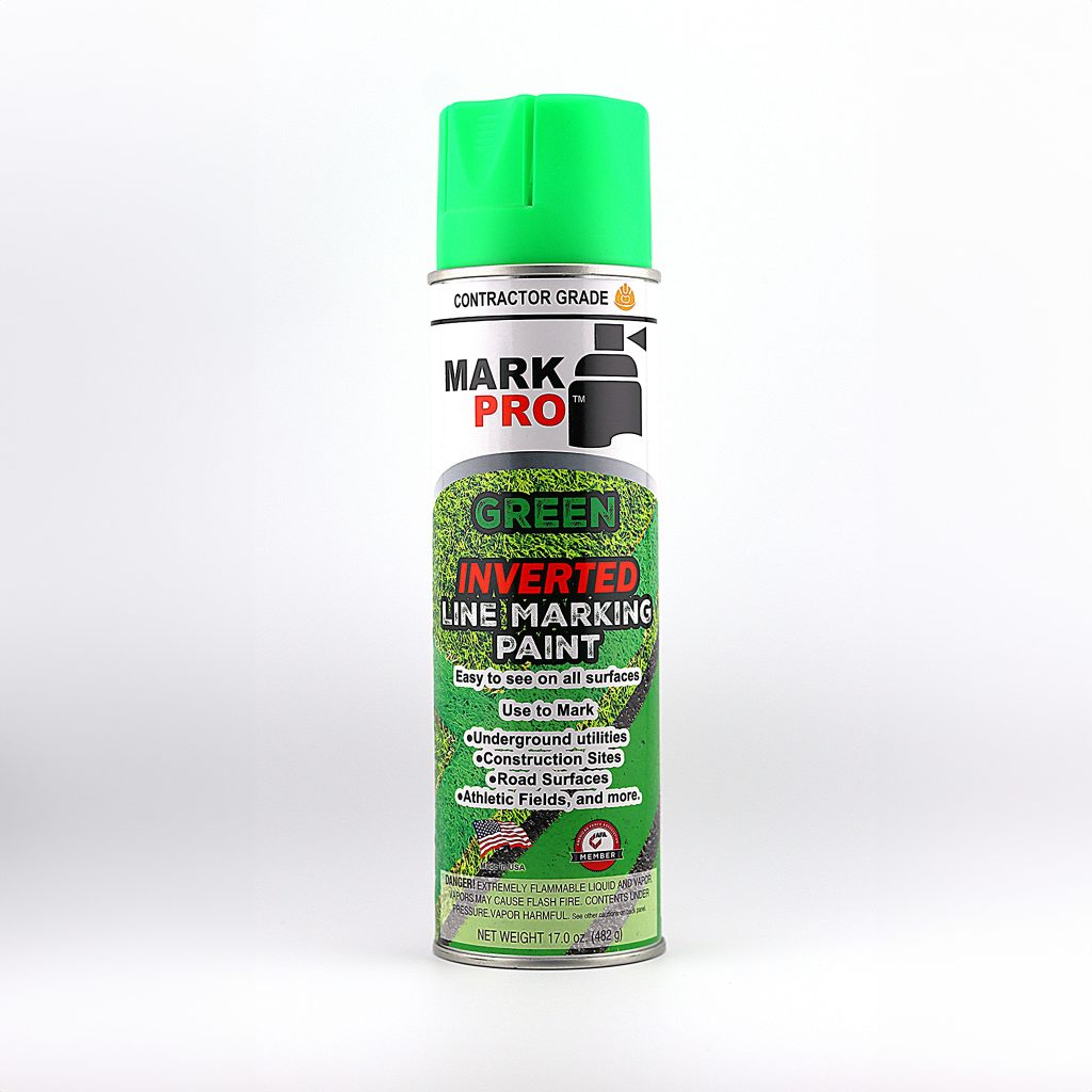 MARK PRO, IMPG-100, GREEN INVERTED MARKING PAINT | 12-17oz cans per ...
